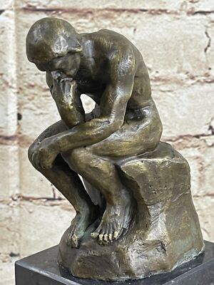 Unterzeichnet: Rodin, Bronze Statue der Denker Skulptur Figur Poet ...