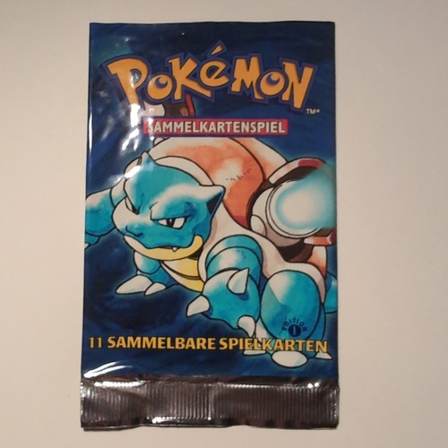 Pokemon Booster BASE SET 1. Edition Leer - German - Turtok/Blastoise ...