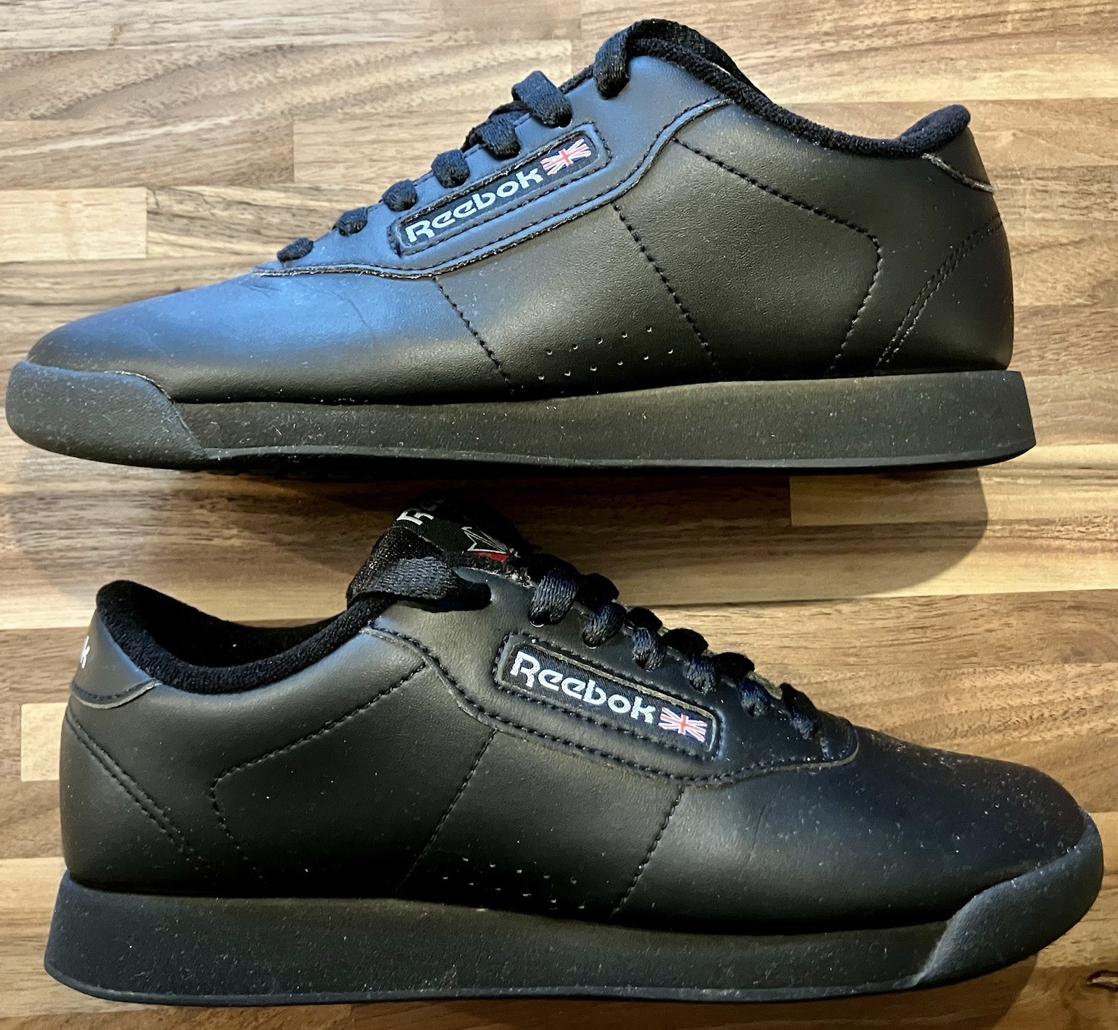 Reebok Princess Black Womens Size 6.5 Classic Low top Shoe 1Y3501, 321 ...