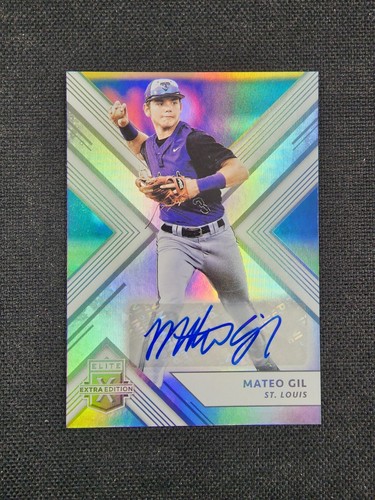 2018 Panini Elite Extra Edition Mateo Gil auto autograph rookie card ...