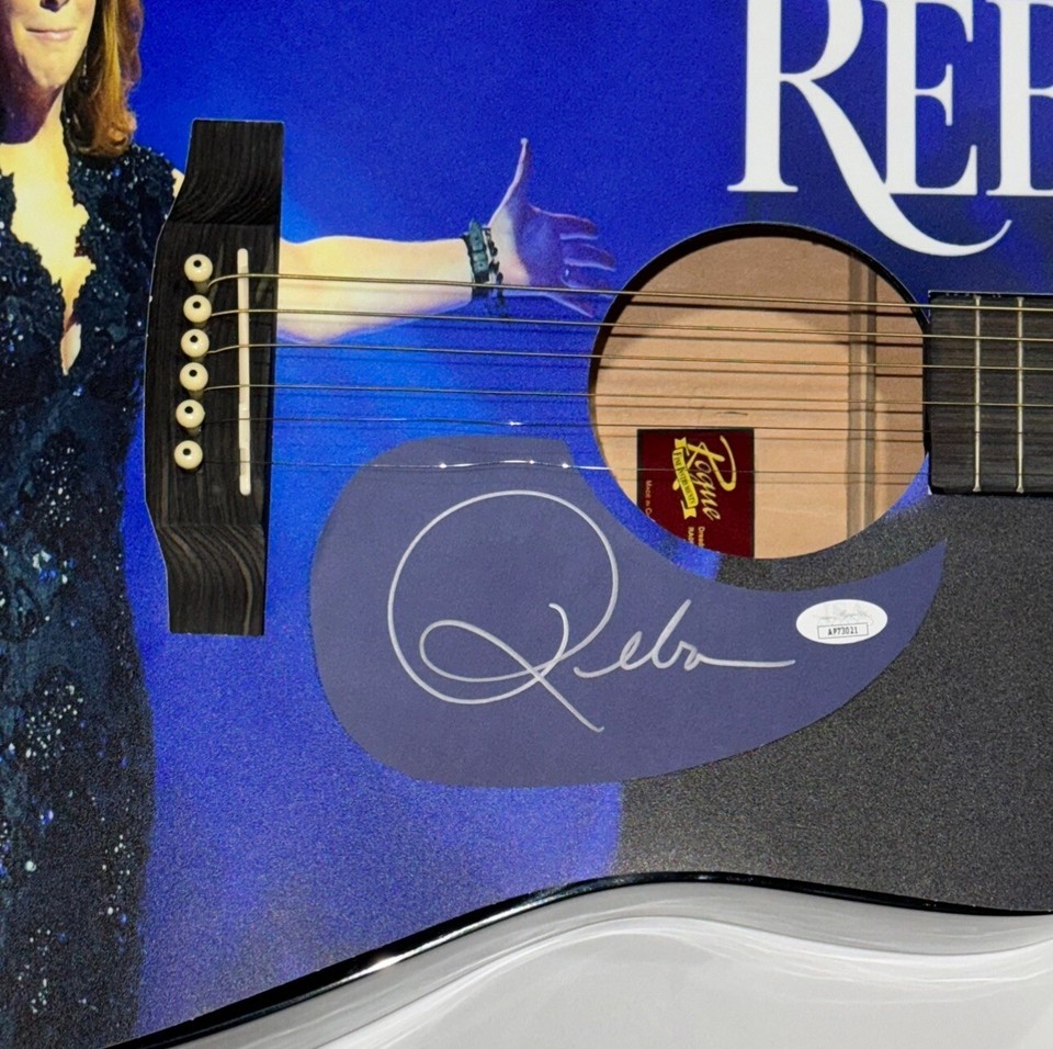 REBA MCENTIRE SIGNED CUSTOM ACOUSTIC GUITAR COUNTRY AUTOGRAPHED JSA COA ...