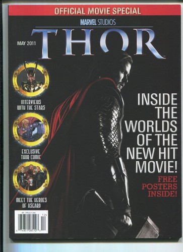 OFFICIAL THOR MOVIE MAGAZINE - SPECIAL ISSUE "THOR" COVER - MAY 2011 | eBay