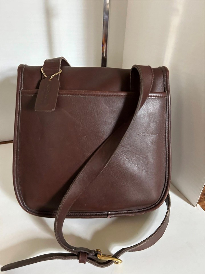 Vintage Coach Large Sidepack 9979 Mahogany Dark Brown Made In USA 1995 ...