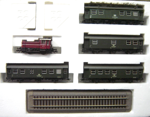 Roco HO 41084 Bauzug Set Diesellok Köf 333 DB + Wagen "Gebraucht"(360 ...