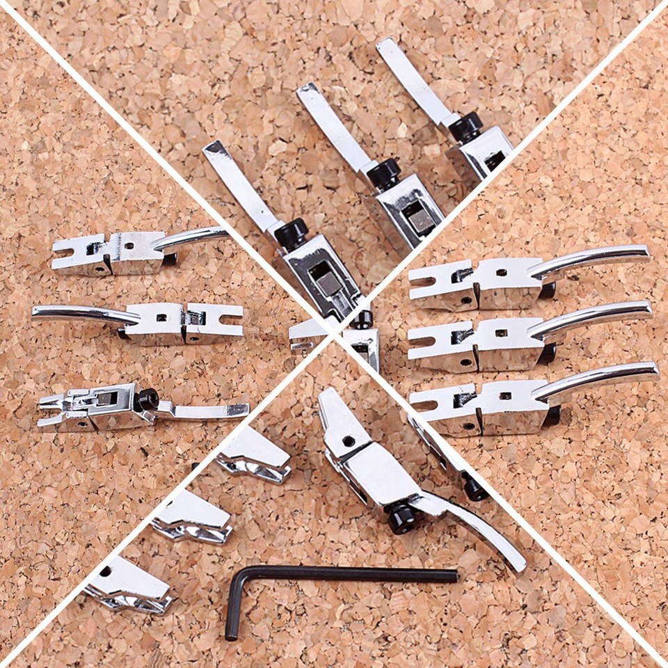 6 Pcs Vintage Locked String Saddles Electric Guitar Tremolo Bridge ...