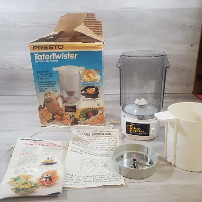 Presto Tater Twister Electric Curly Cutter Potato Spiral Slicer Arby ...