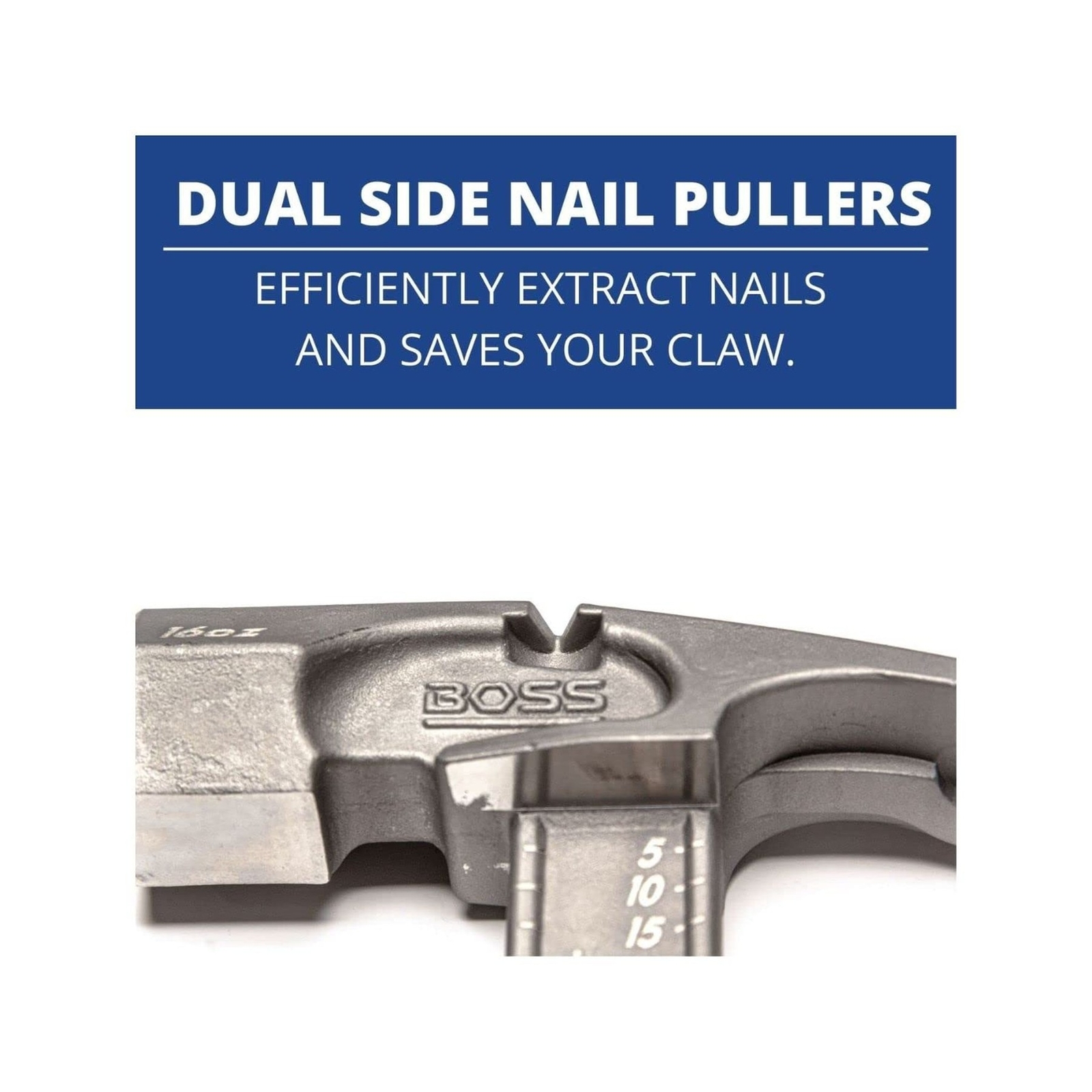 Boss Hammer Pro Series Titanium Hammer with Over-Molded No-Slip Rubber ...