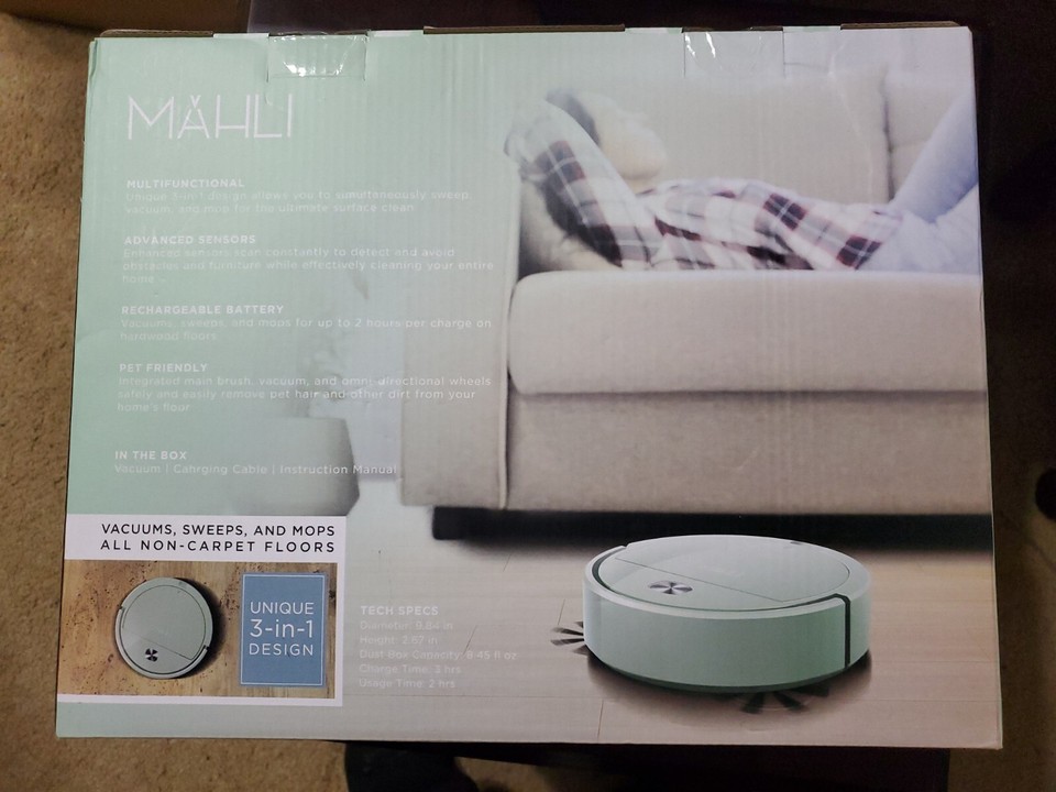 Mahli Robotic 3 in 1 Vacuum Cleaner with intelligent Omni-Directional Technology | eBay