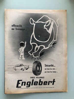 Publicité Vintage Advertising PNEU ENGLEBERT Années 60 1 page | eBay
