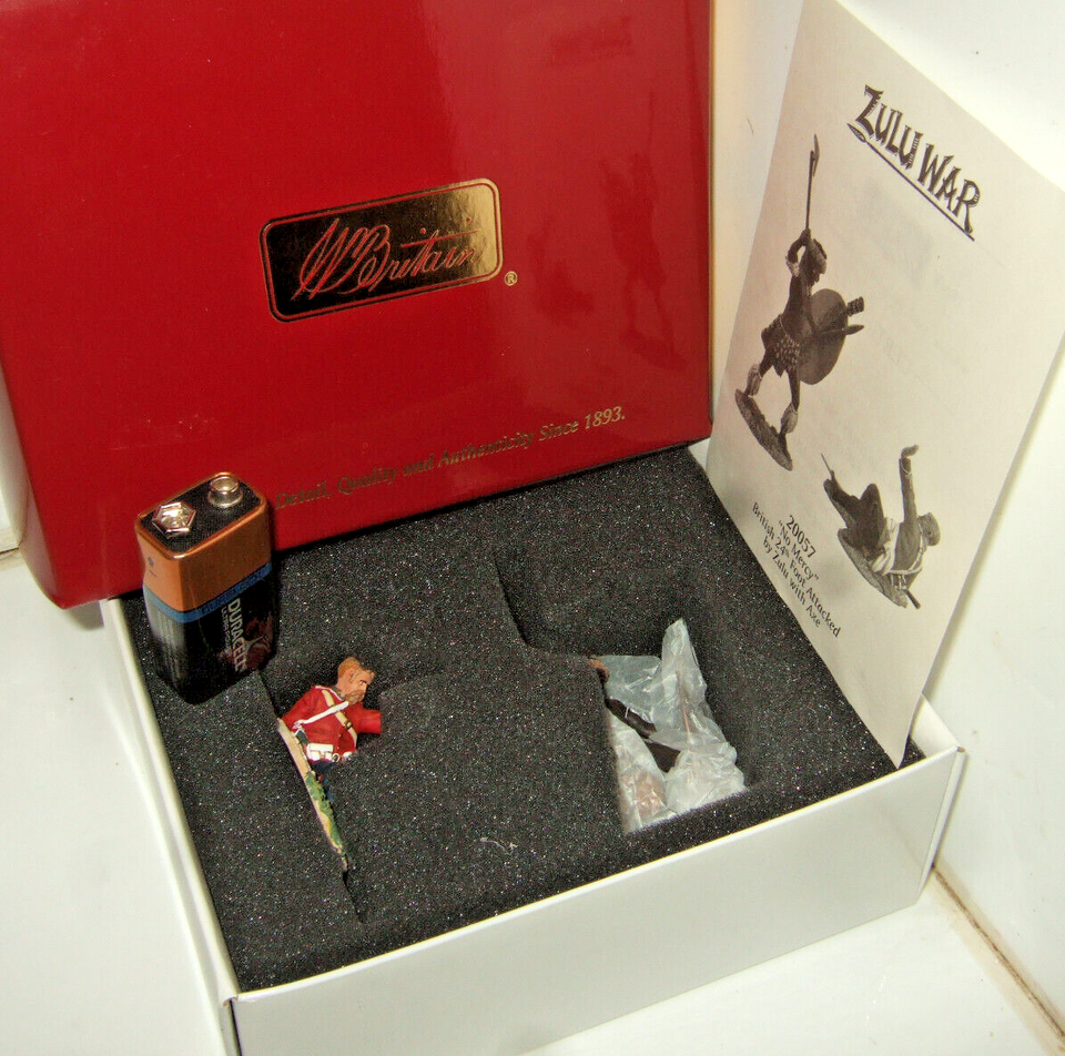 BRITAINS 20057 Zulu War, No Mercy, 24th Ft Attacked by Zulu with Axe in ...