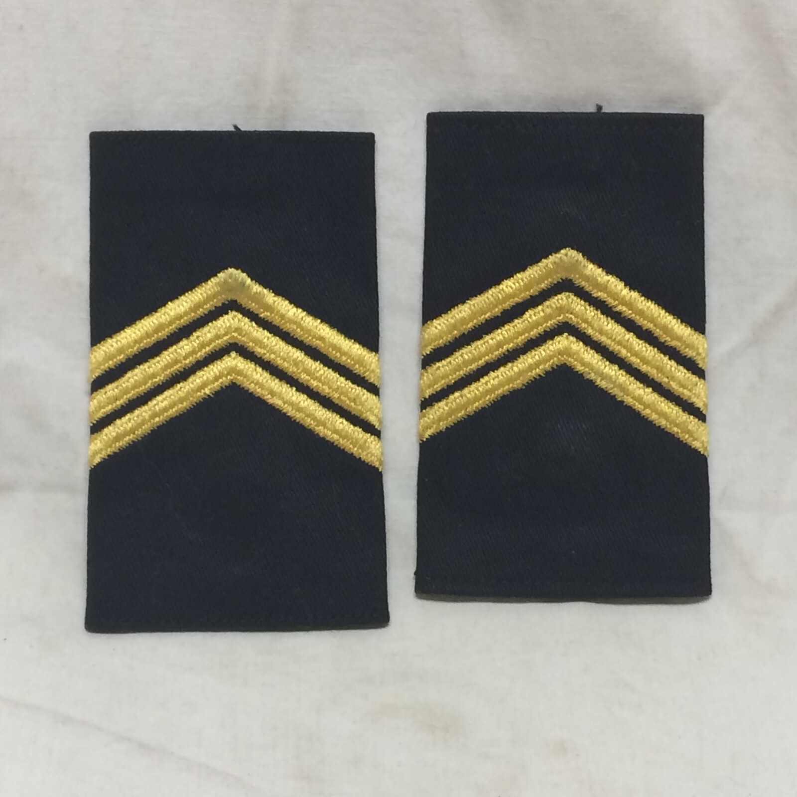 Military Navy Uniform Shoulder Epaulet Insignia lot (2) Sergeant snap ...