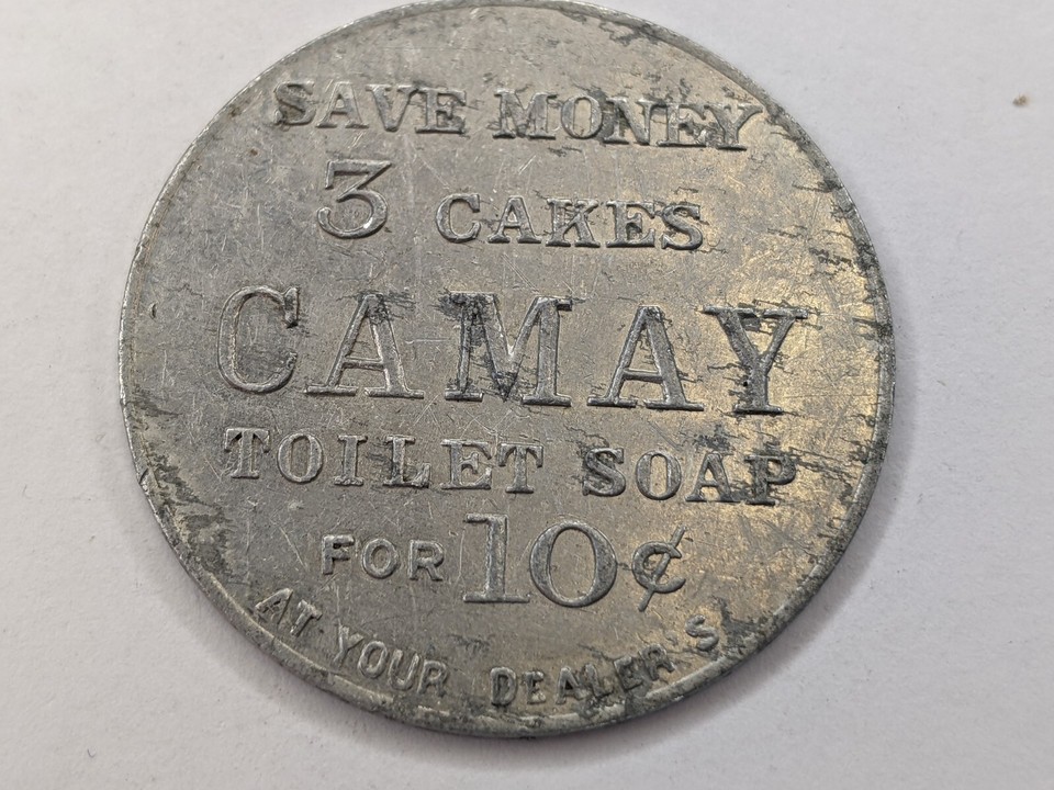 c1930s Procter & Gamble Camay Toilet Soap Token 10c Coupon Coin 202-BF ...