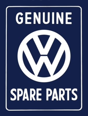 Genuine VW Volkswagen Spare Parts New Metal Sign: 12 x 16" Large Size ...