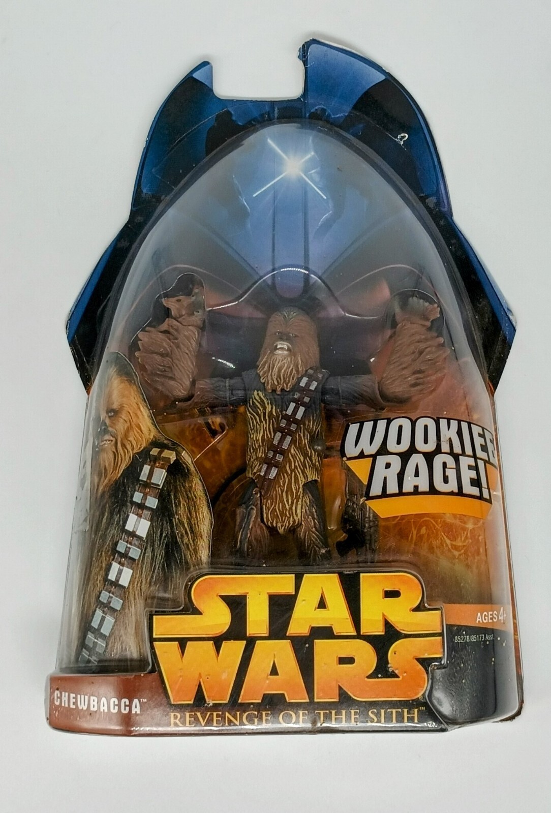 NEW 2005 Hasbro Star Wars Chewbacca Wookie Rage Revenge of the Sith 4 ...