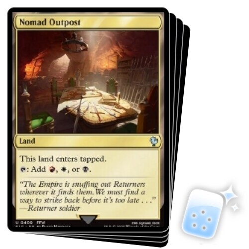 NOMAD OUTPOST X4 Final Fantasy Commander Magic MTG MINT CARD | eBay