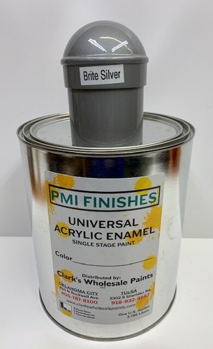 Brite Silver Gallon Single Stage ACRYLIC ENAMEL Car Auto Paint | eBay