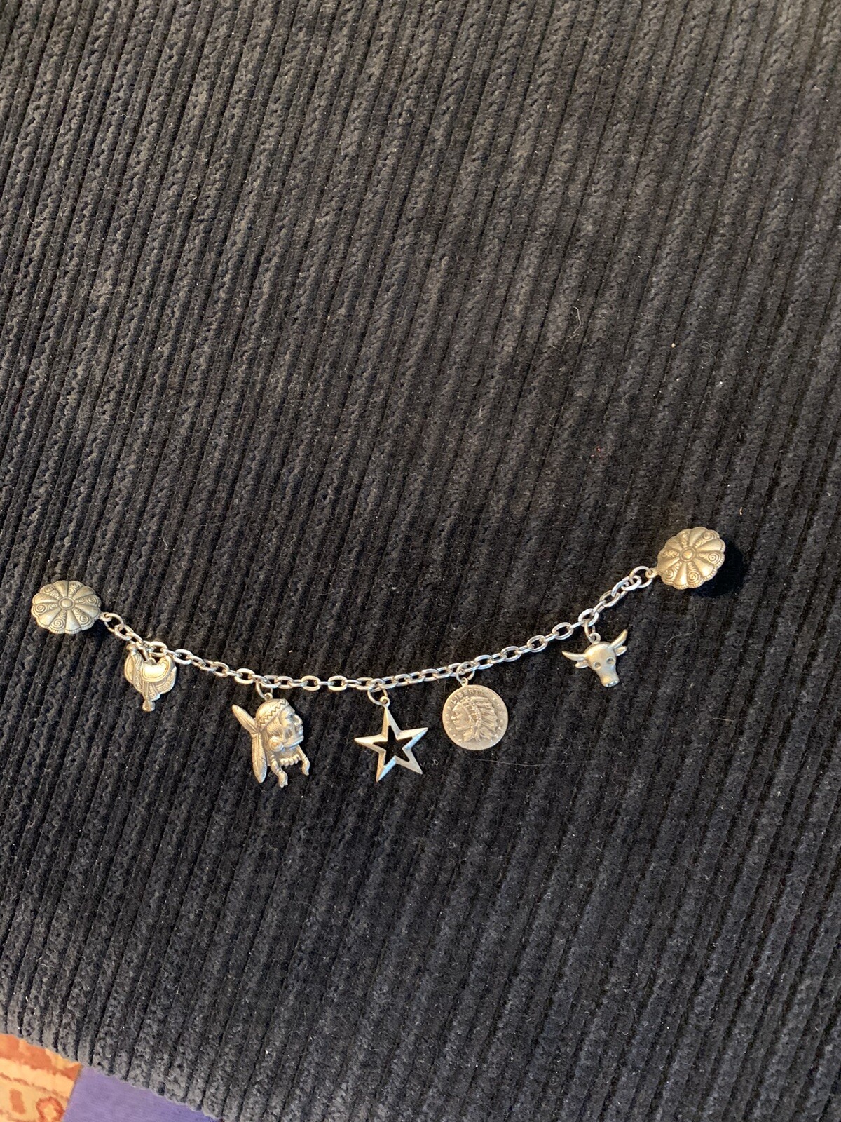 Vintage Sweater Guard 5 Indian Charms | eBay