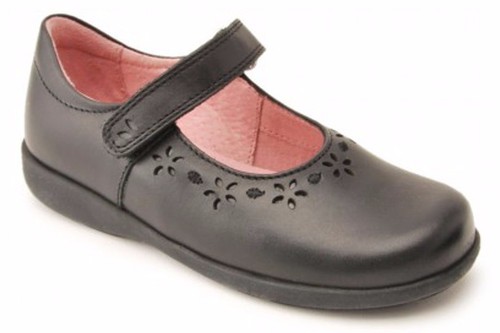 Start-rite Emily Girls Black School Shoe F Width | eBay UK