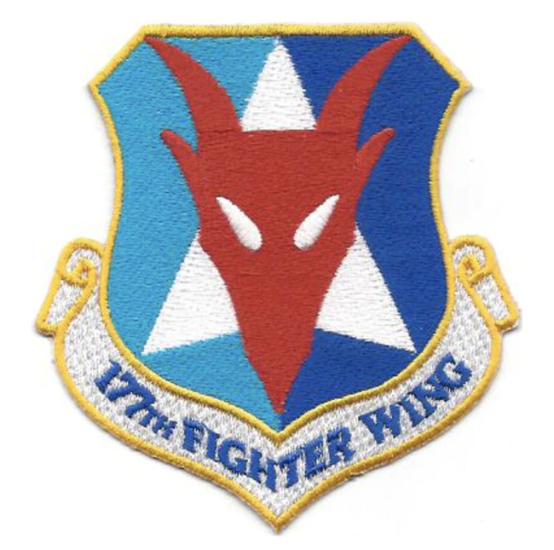 4" AIR FORCE 177TH FIGHTER WING EMBROIDERED PATCH | eBay