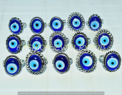 Evil Eye Gemstone Ethnic Handmade 5pcs Ring Lots For Woman FR-2983 | eBay