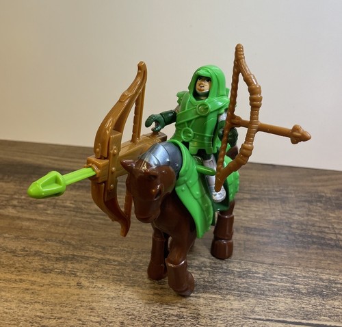 Imaginext Fisher Price Horse & Knight Toy Figure Lot Green Brown ...
