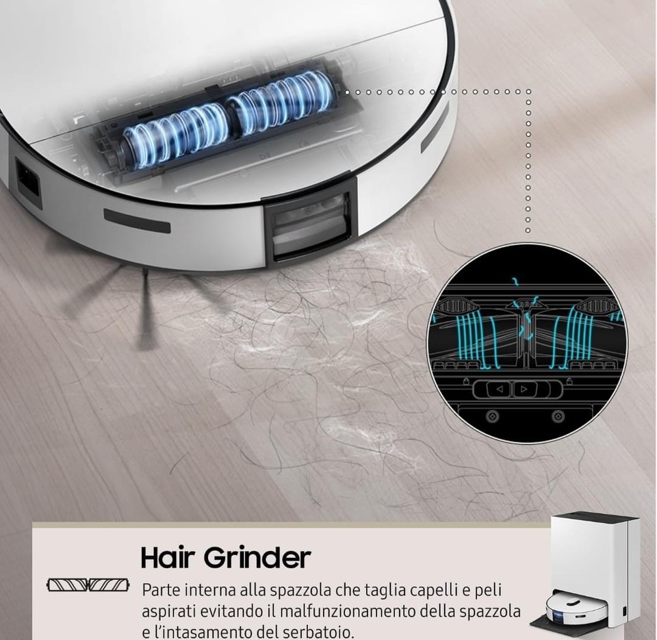 Samsung Robot Aspirapolvere VR7MD97714G/WA Jet Bot Combo AI, Clean ...