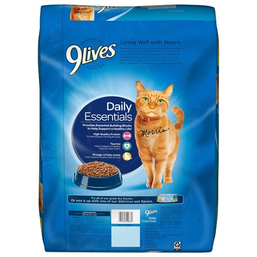 Daily Essentials Dry Cat Food With Chicken, Beef & Salmon Flavors, 20 ...