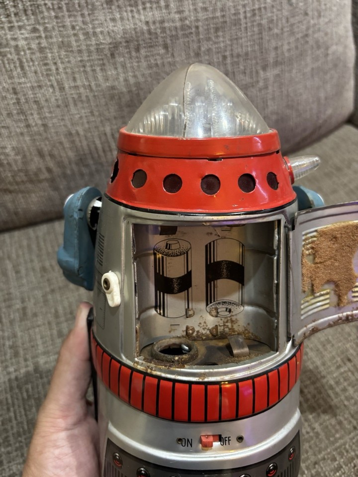 Vintage Yonezawa Japan Tin Mr. Atomic Space Toy Robot Battery Operated | eBay