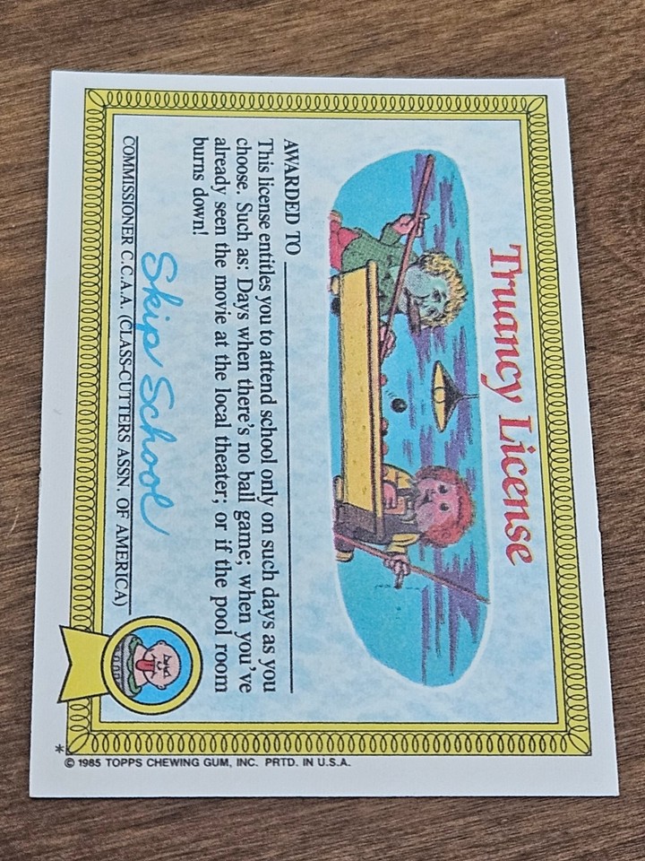 1985 Topps Garbage Pail Kid SLOBBY ROBBIE 26a VG | eBay