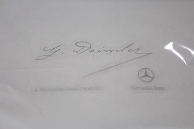 Genuine Mercedes-Benz Front Windshield G Daimler Signature Sticker ...