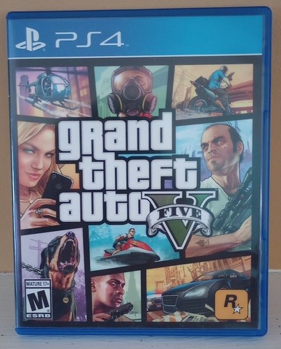 Grand Theft Auto V (PlayStation 4, 2014) PS4 GTA 5 With Map Tested 👌 ...