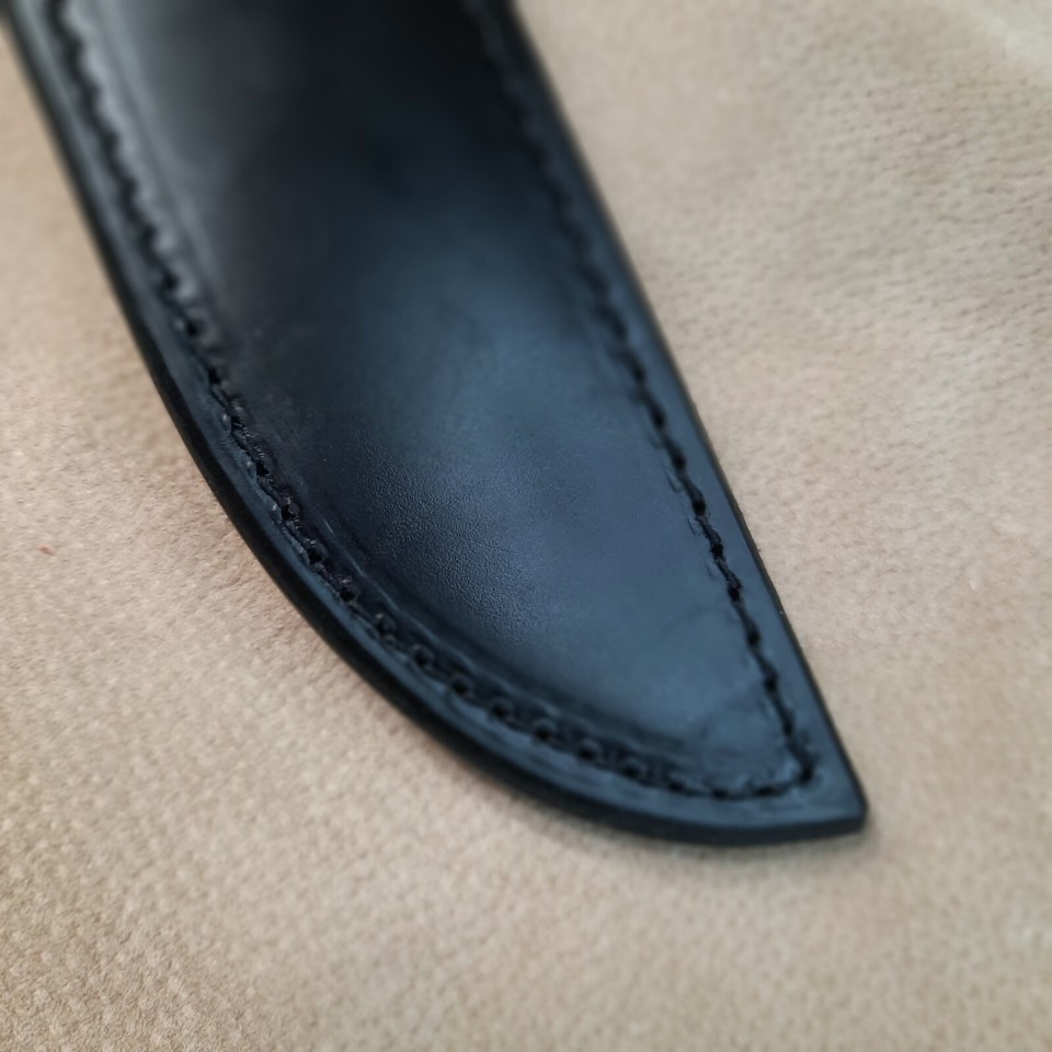 Custom leather knife sheath That fits a. BUCK 124 knife. | eBay