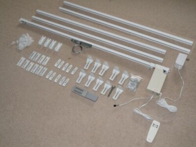 16ft Remote Controlled Automatic Motorized Electric Curtain Drapery ...