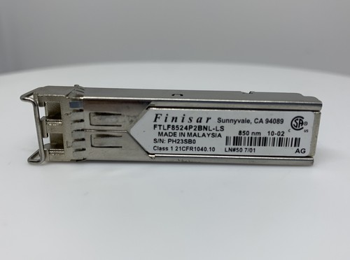 Finisar FTLF8524P2BNL-LS 850nm GbIC RoHS Fiber Optic FC SFP Transceiver ...
