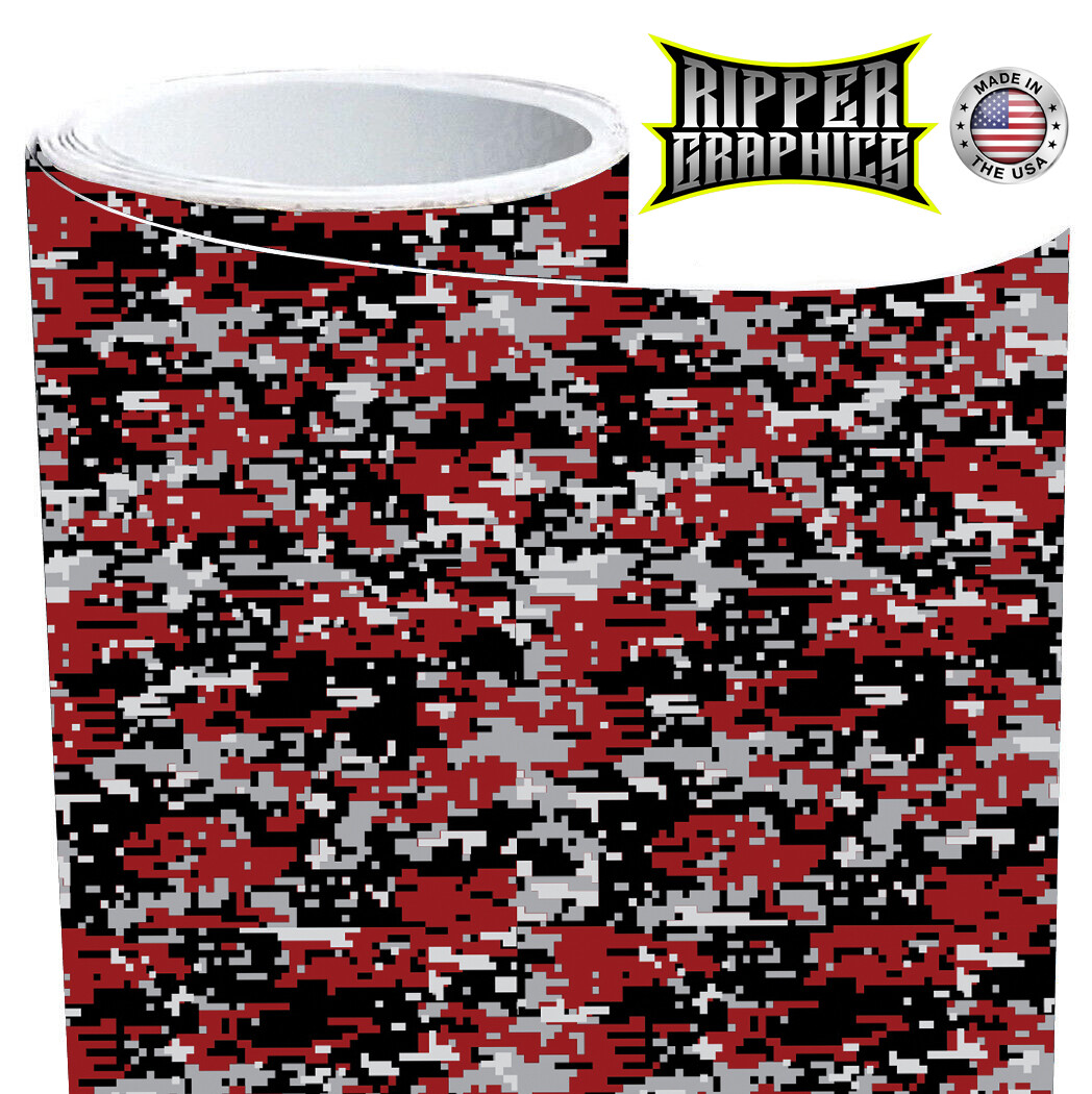 Urban Red Digital Camo Roll Vinyl Car Wrap Film Decal Sheet Roll | eBay
