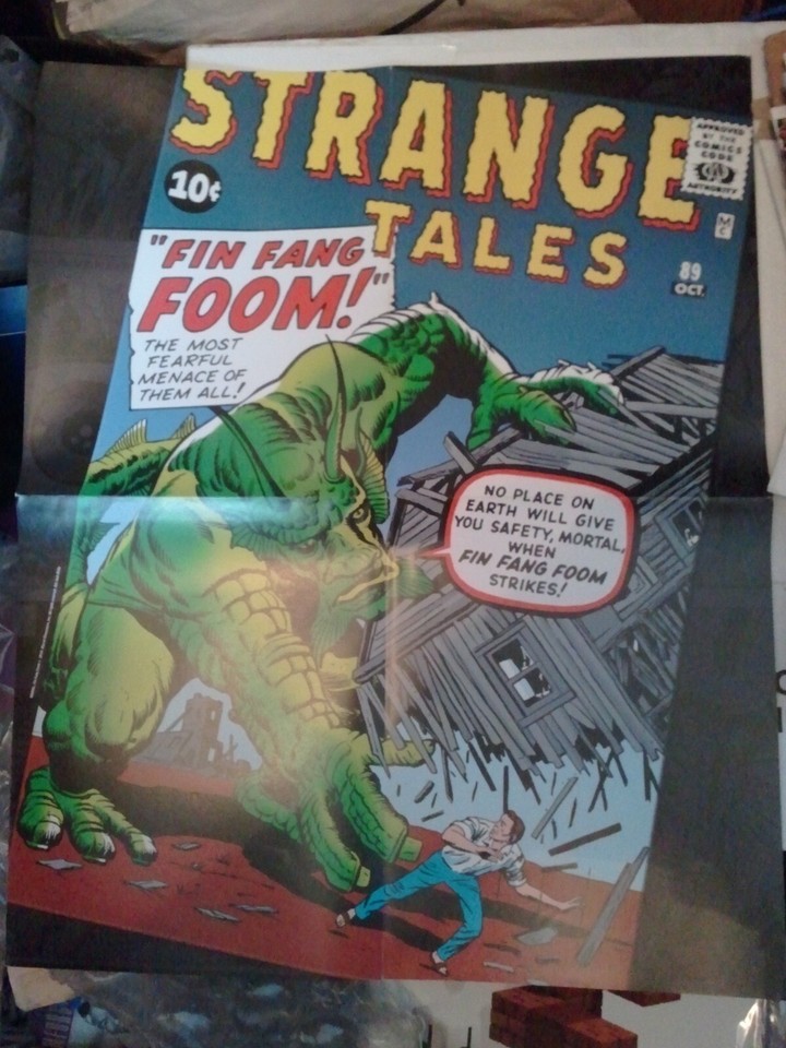 Fin Fang Foom Poster # 3 Strange Tales by Co-Creator Jack Kirby Marvel ...
