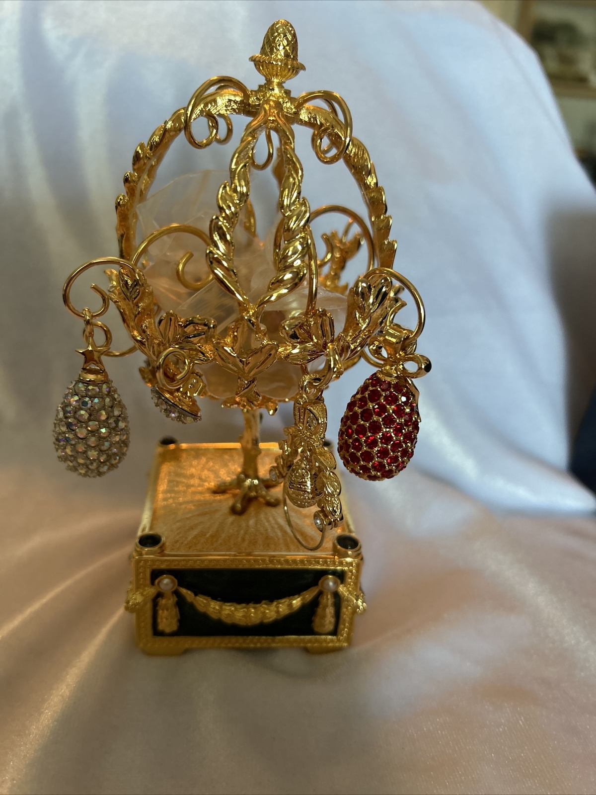 Rare Joan Rivers Faberge Egg Charm Topiary Display with original box | eBay