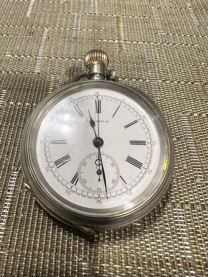 Centennial “Horse Racing” Pocket Watch With Stop Watch Function | eBay