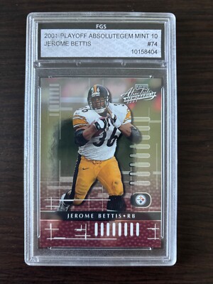 2001 PLAYOFF ABSOLUTE FOOTBALL #74 JEROME BETTIS FGS GEM MINT 10 | eBay