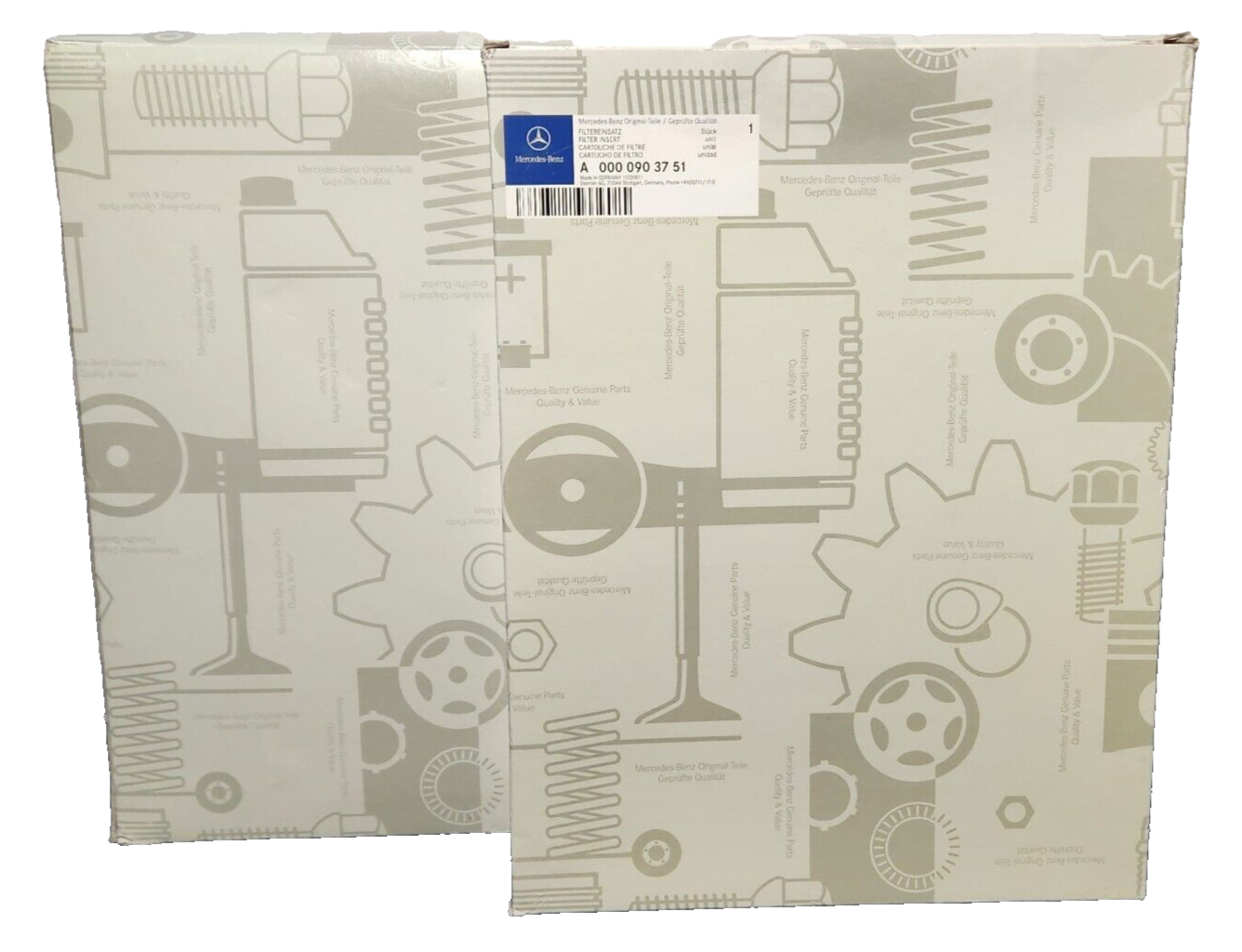 2 QTY Brand New NITB Genuine Mercedes-Benz Sprinter Van Air Filter 000 ...