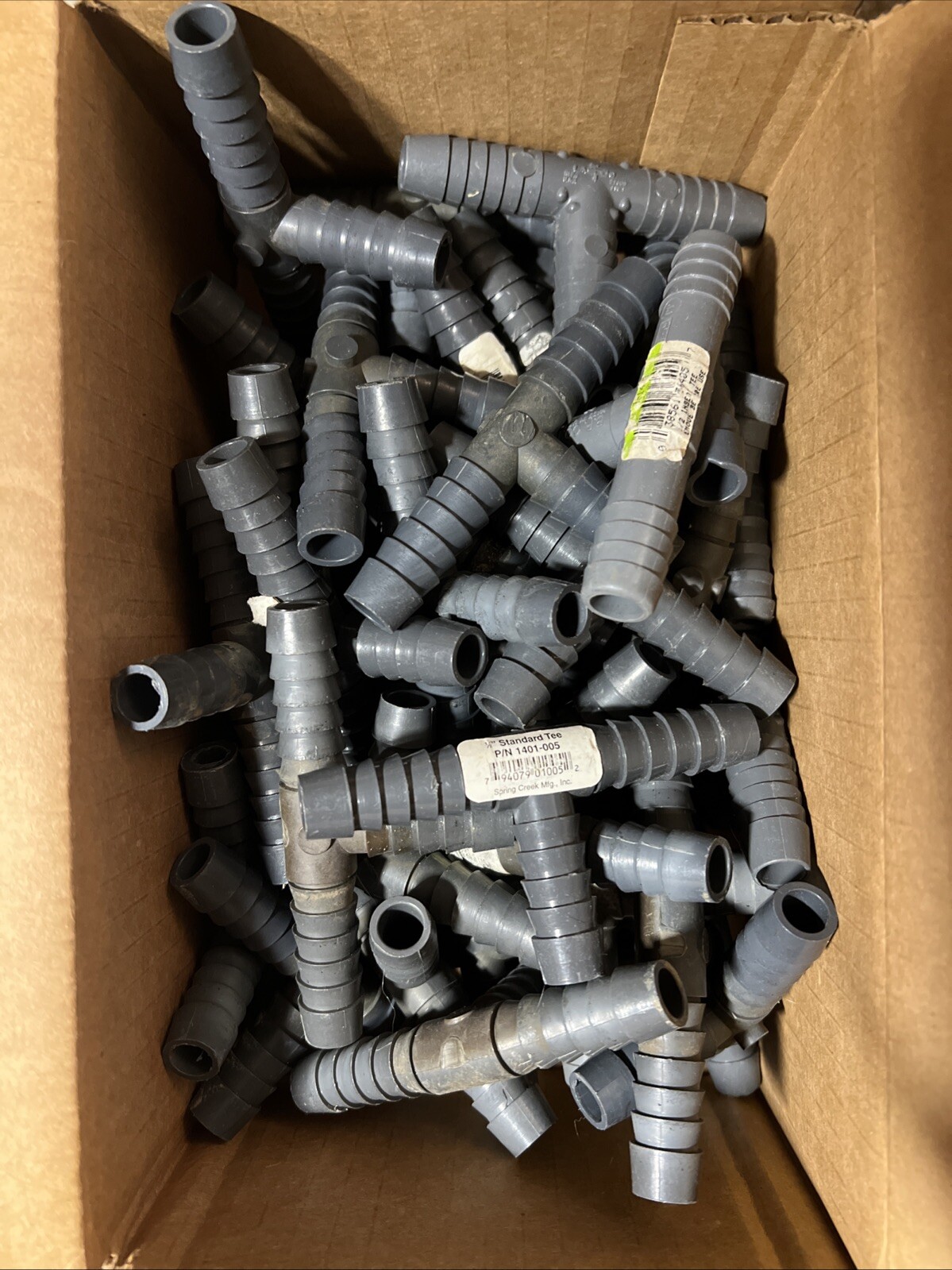 40 x 1/2” Poly Pipe Irrigation Sprinkler Line T Tubing Branch Barb 1-2 ...