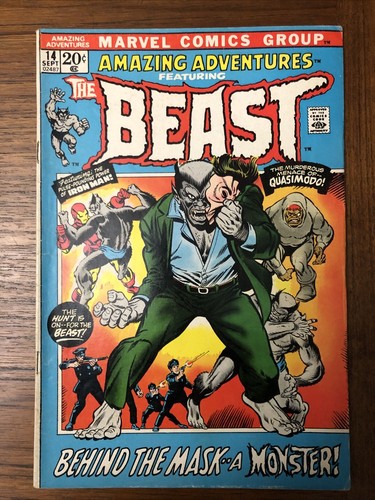 Amazing Adventures #14 1972 September Beast Ironman Gil Kane | eBay