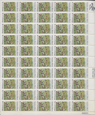 US Scott 1370, Grandma Moses, Artist, 1969 Full mint sheet of 50, NH | eBay