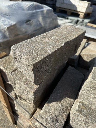 Premium PORPHYRY STONE Sawn / Cropped setts cobbles blocks 300x100x100 ...