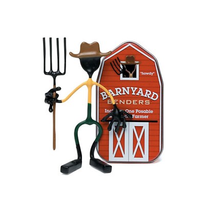 Joe Bender Barnyard Bender: Farmer Toy Figure RARE Retired NEW | eBay