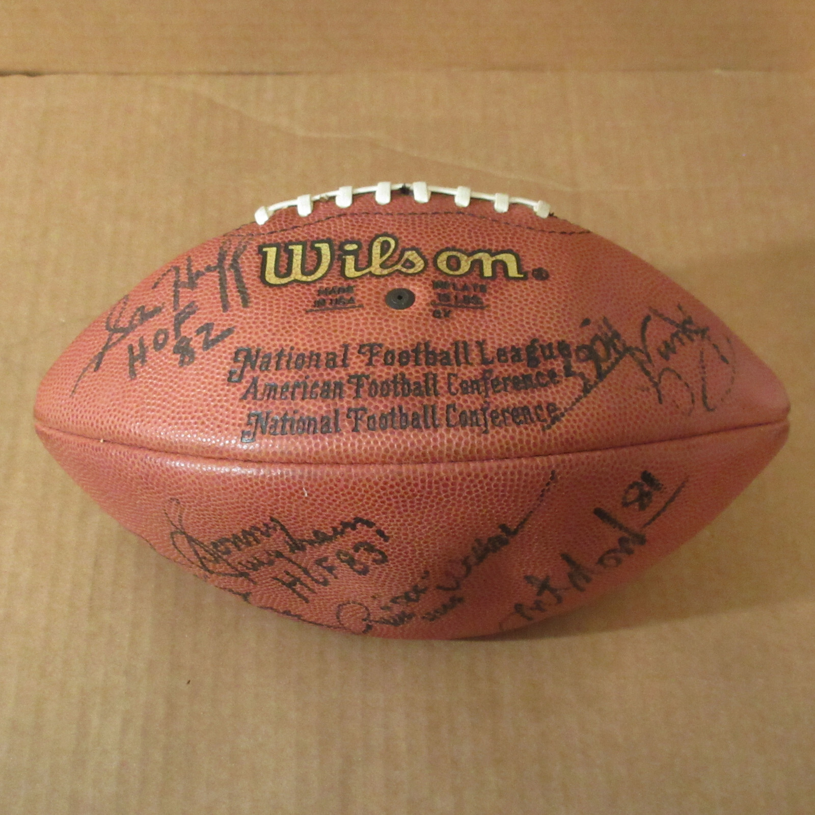 Vtg Washington Redskins Football USA Official Wilson NFL Autographed ...