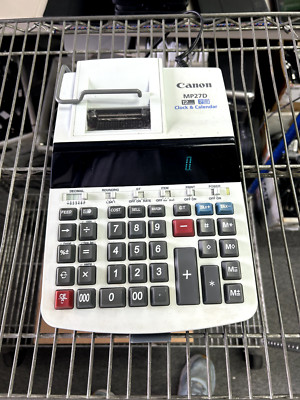Canon MP27D 12-digit 2 Color Clock And Calendar Printing Calculator ...