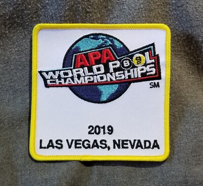 LMH Patch APA American Poolplayers 2019 8 9 Ball WORLD CHAMPIONSHIP ...