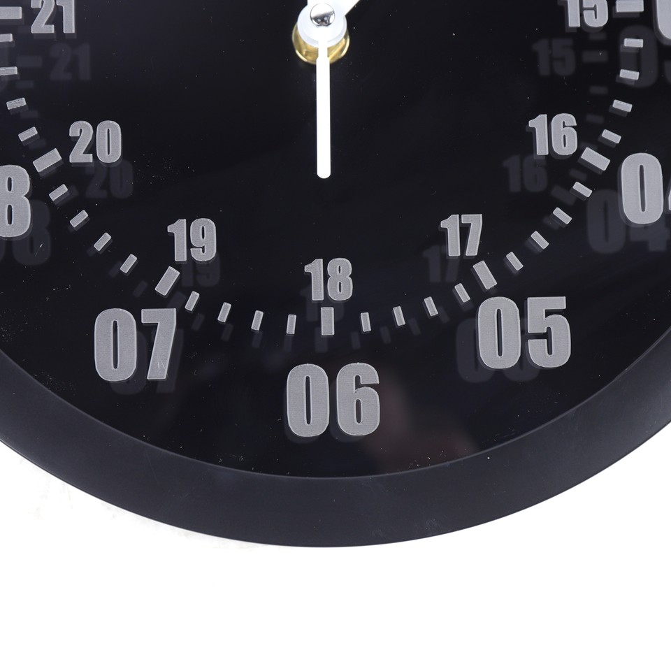 Military Time 12/24 Hours Display Wall Clock Watch Style with LED ...