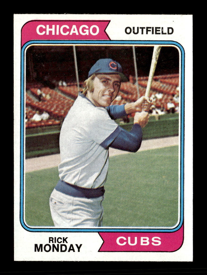 1974 Topps #295 Rick Monday Chicago Cubs EX-MT Baseball Card *D329 | eBay
